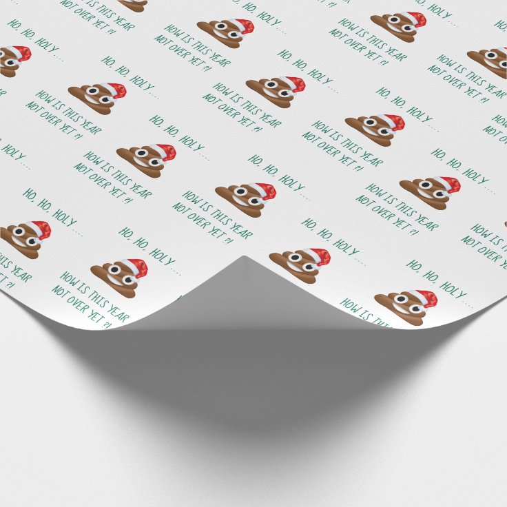Funny Quarantine Covid Christmas Poop Pandemic Wrapping Paper | Zazzle