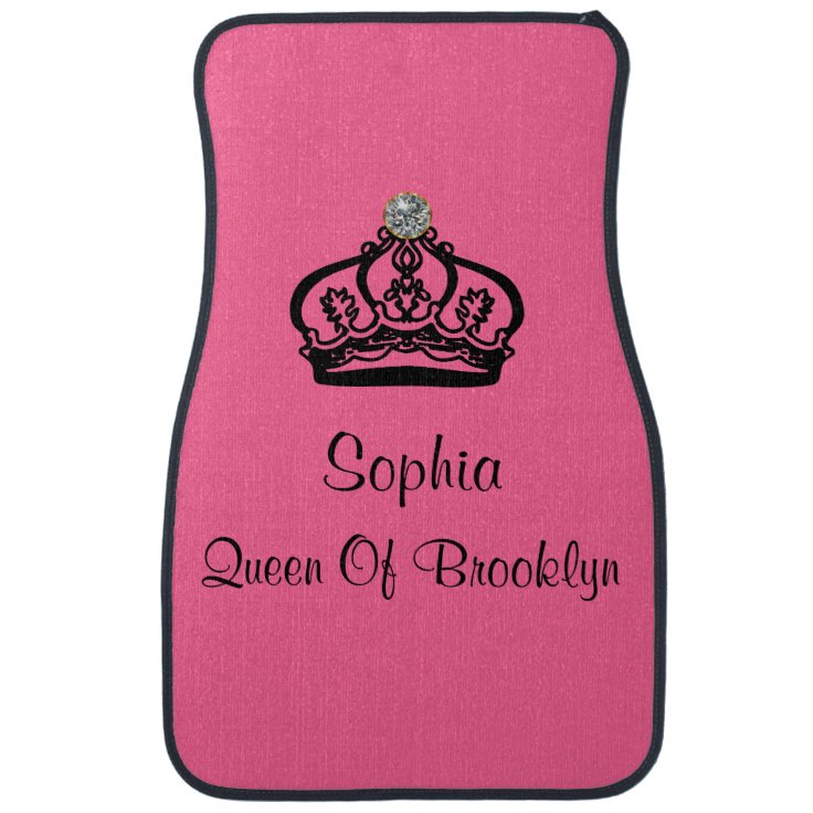 Funny Queen Monogram Car Mats Set | Zazzle
