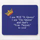Funny Queen Mouse Pad - Navy | Zazzle