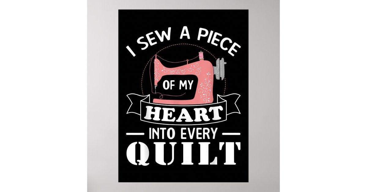 Funny Quilting Quilters Gifts Poster | Zazzle