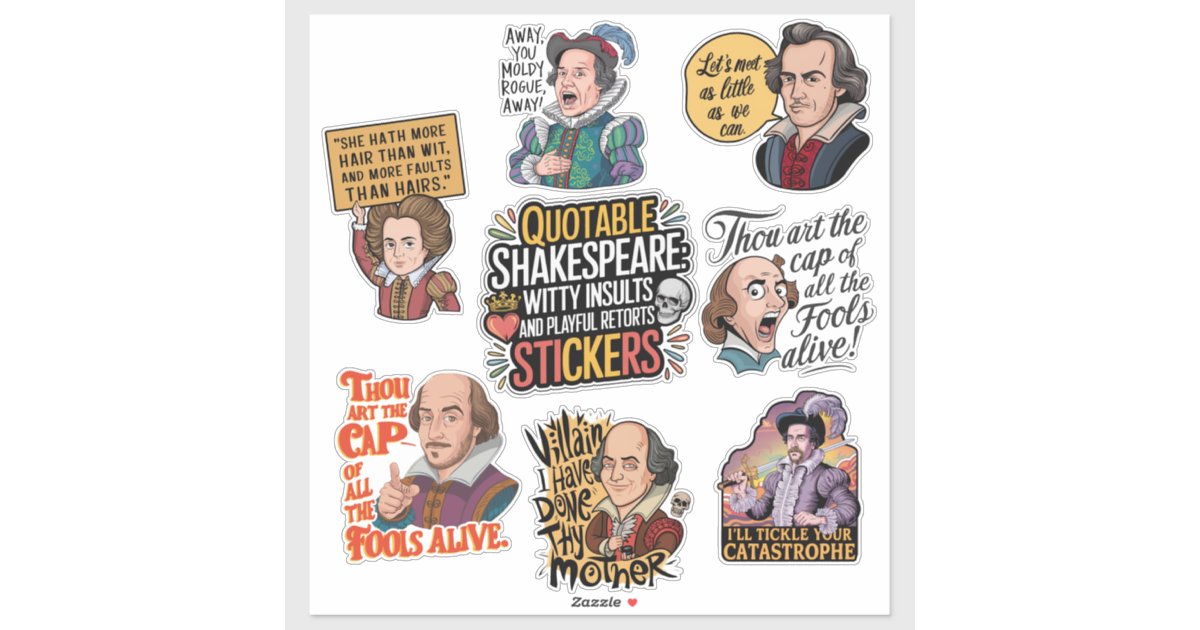 Funny Quote Insult Humor Set Sticker | Zazzle