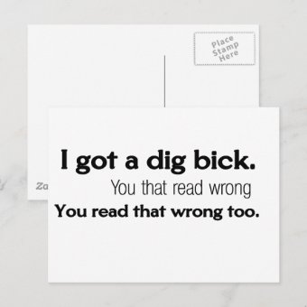Funny quote postcard | Zazzle