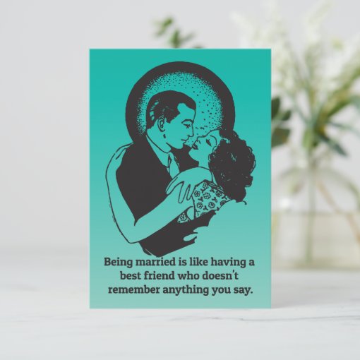 Funny Quotes Marriage & Commitment Invitation | Zazzle