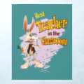 Funny Rabbit Best Teacher in the Classroom Wall Decal | Zazzle
