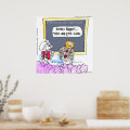 Funny Rabbit Grammar Police Poster | Zazzle