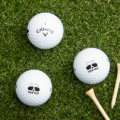 Funny raccoon logo custom golf ball gift set | Zazzle