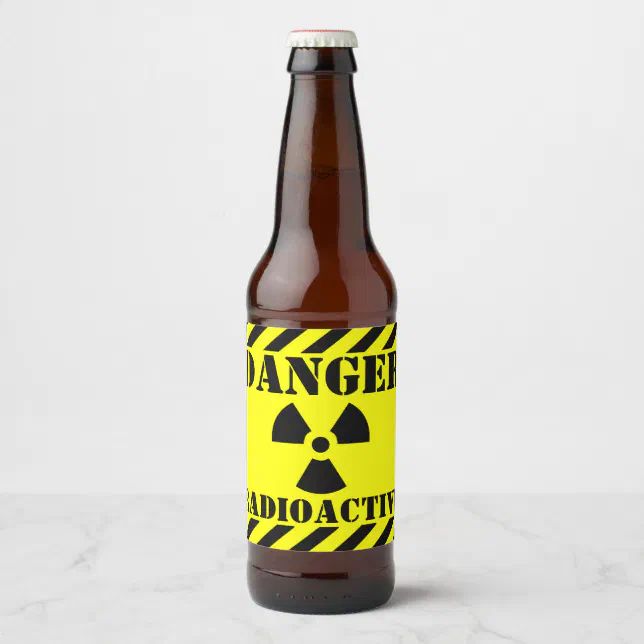 Funny RADIOACTIVE Symbol Warning Label Halloween | Zazzle