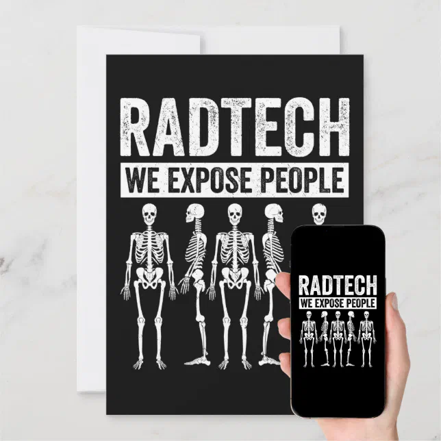 Funny Radiologist Joke Radiology Humor Rad Tech Invitation | Zazzle