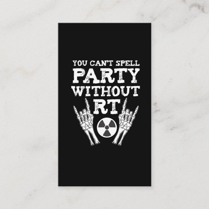 Funny Radiology Xray Party Rad Tech Radiologist Business Card | Zazzle