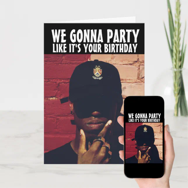 FUNNY RAP RAPPER BIRTHDAY CARD | Zazzle