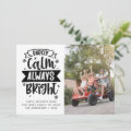 Funny Rarely Calm Always Bright Photo Holiday Card | Zazzle