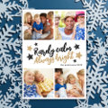 Funny Rarely Calm Always Bright Photo Star Holiday Card | Zazzle