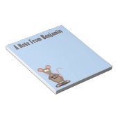 Funny rat with camera cartoon illustration notepad | Zazzle