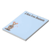 Funny rat with camera cartoon illustration notepad | Zazzle