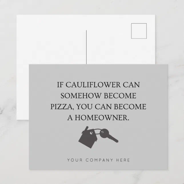 Funny Real Estate Farming House and Key Postcard | Zazzle