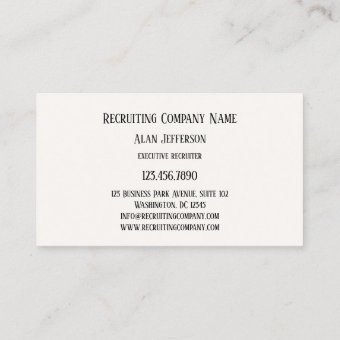 Funny Recruiting or Headhunter Business Card | Zazzle