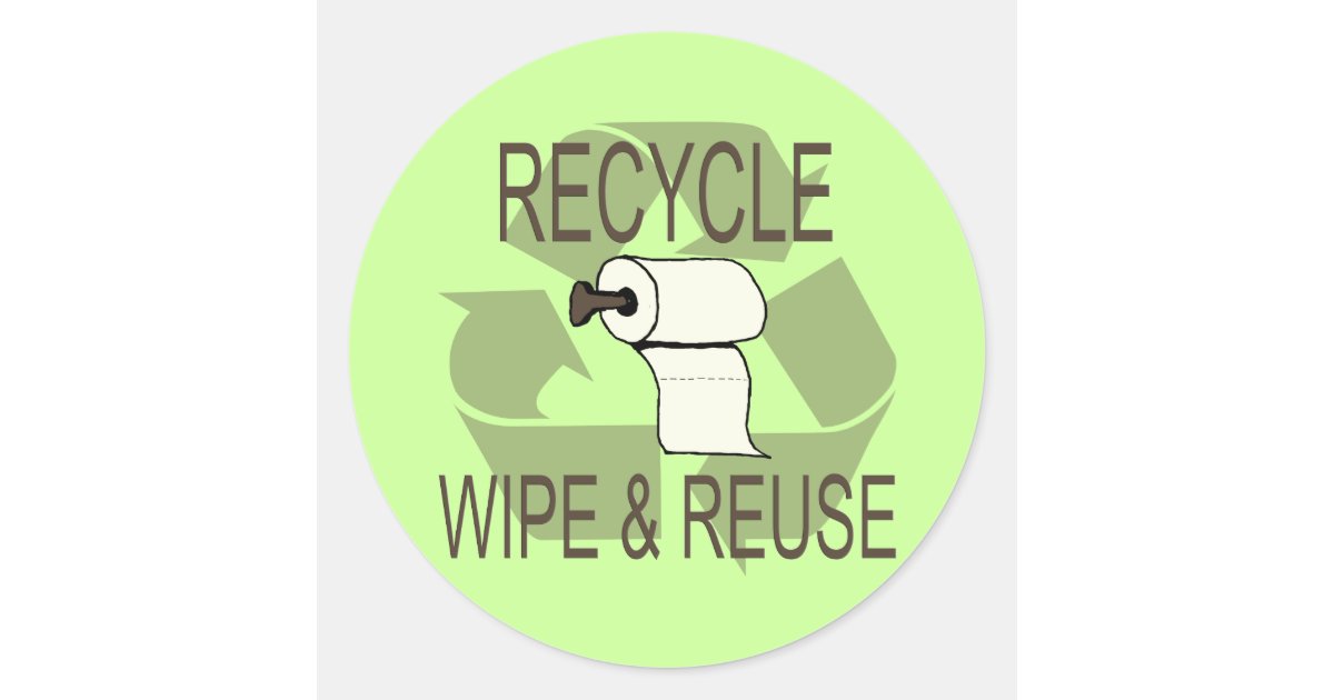 Funny Recycle Stickers | Zazzle