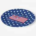 Funny Red Blue Make America Royal Again Flag Paper Plates | Zazzle