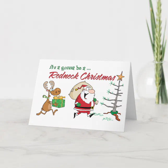 Funny Redneck Christmas Holiday Card | Zazzle