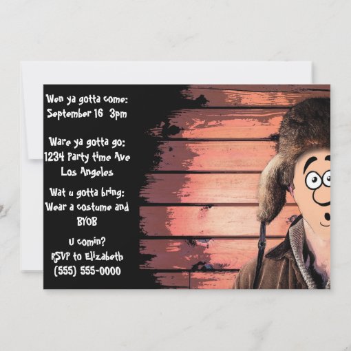 Funny Redneck Party Theme Invitation | Zazzle