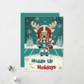 Funny Reindeer Football Christmas Card | Zazzle