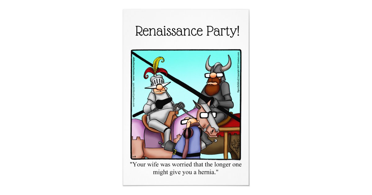 Funny Renaissance Party Invitations | Zazzle.com