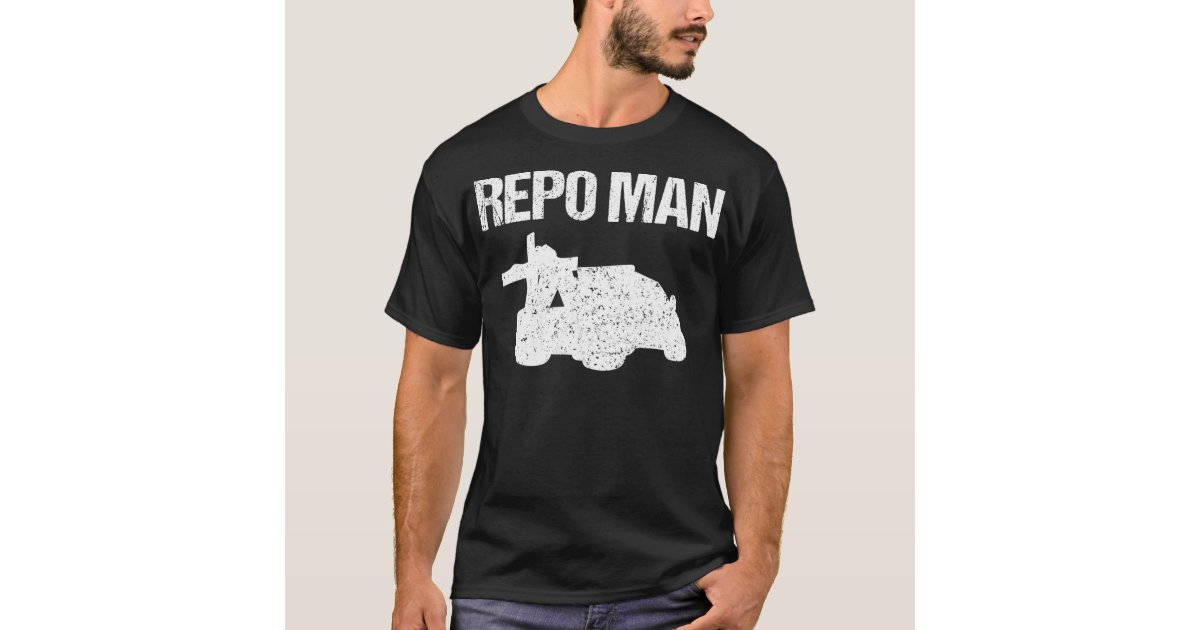 Funny Repo Man Recovery Tow Truck Repossession Gif T-Shirt | Zazzle