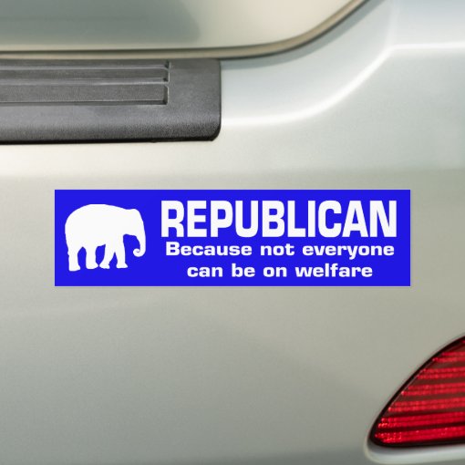 Funny Republican Bumper Sticker | Zazzle