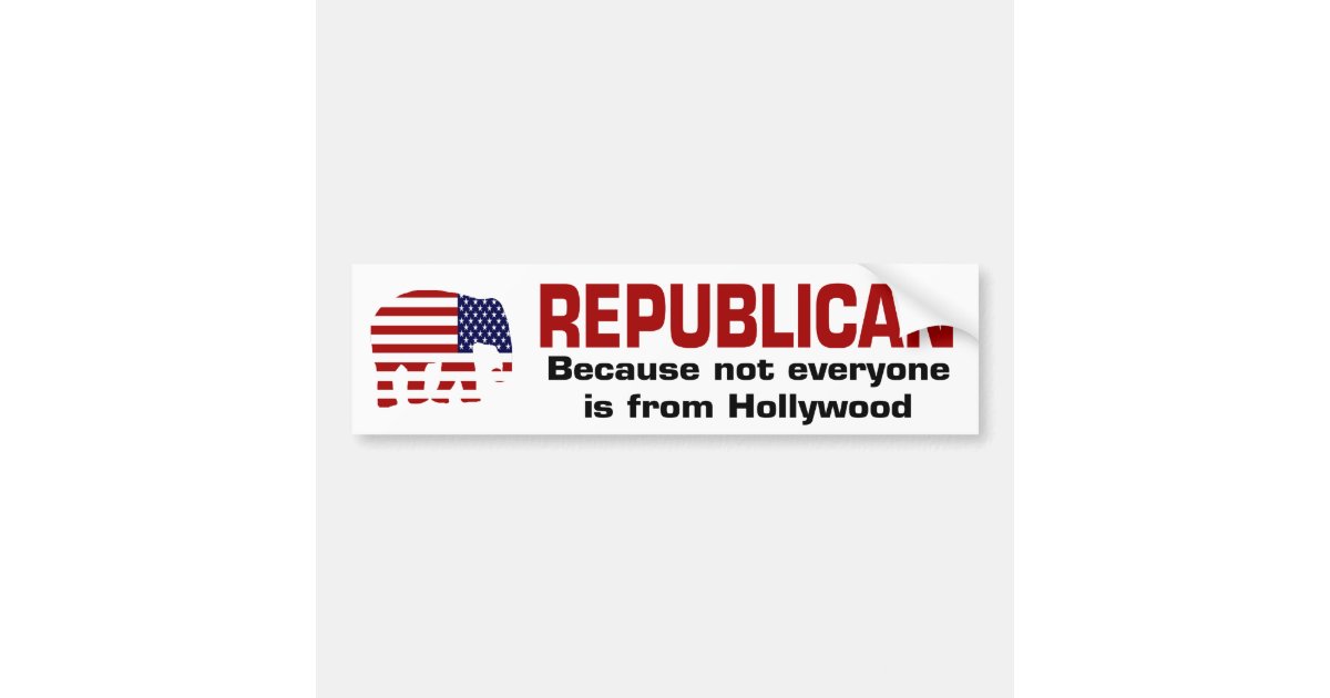 Funny Republican Bumpersticker Bumper Sticker | Zazzle