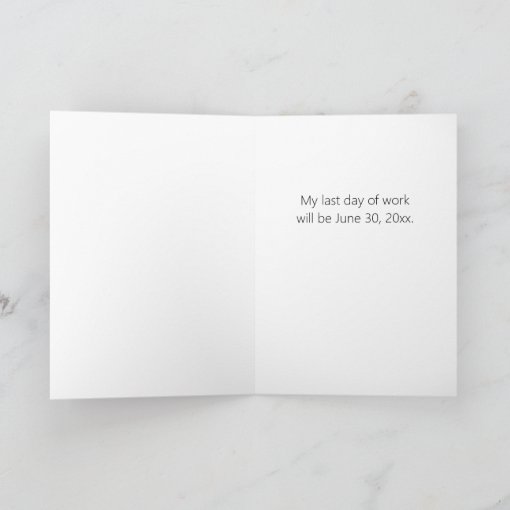 Funny Resignation Sorry For Your Loss to Boss Card | Zazzle