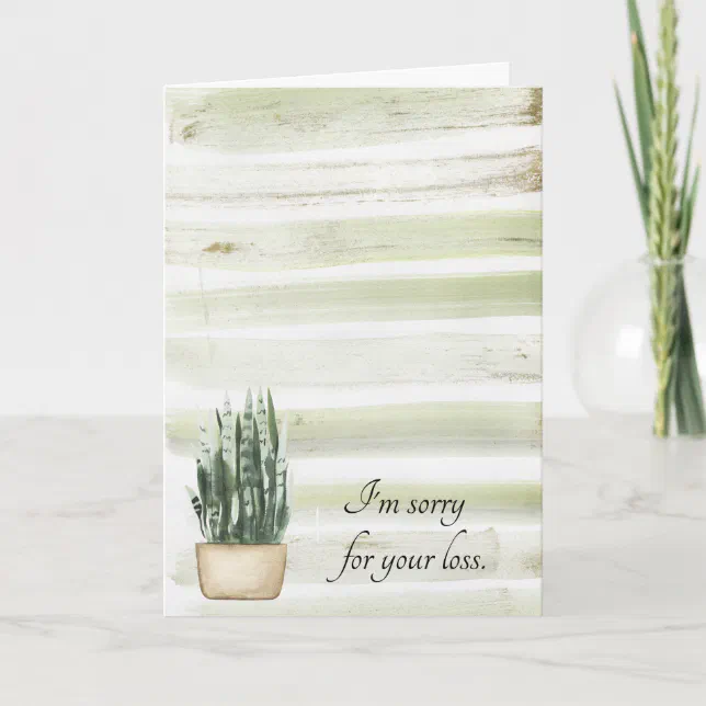 Funny Resignation Sorry For Your Loss to Boss Card | Zazzle