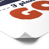 Funny Retired Golf Player Retirement Plan Golfing Poster | Zazzle