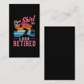 Funny Retired Holiday Retirement Business Card | Zazzle