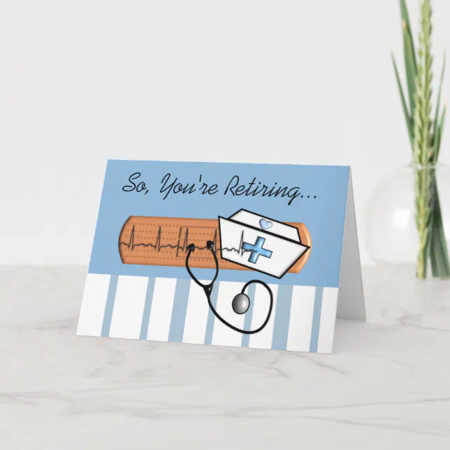Funny Retired Nurse Greeting Card | Zazzle