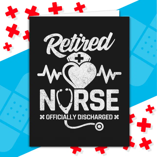 Funny Retired Nurse Joke Nursing Retirement Card | Zazzle