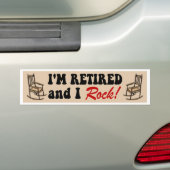 Funny retirement bumper sticker | Zazzle