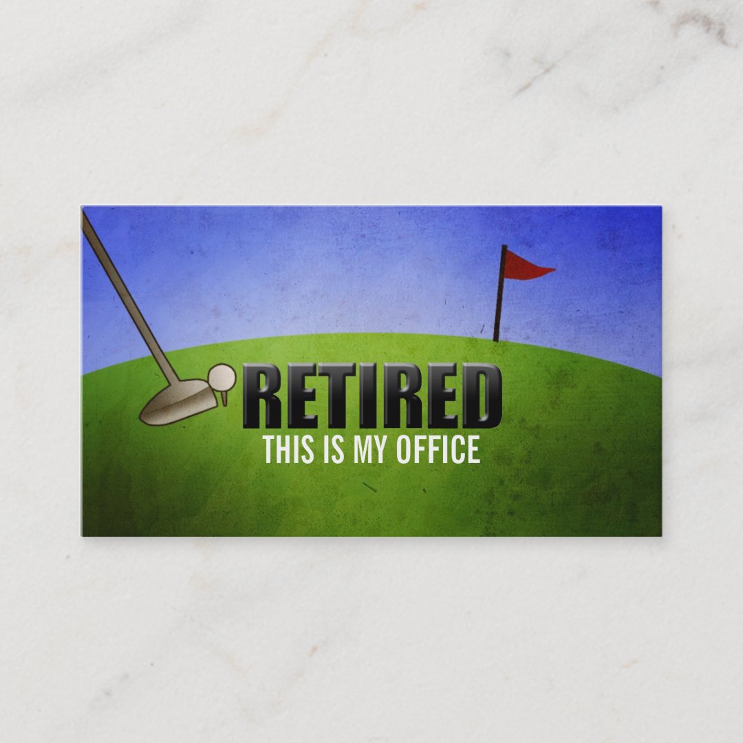 Funny Retirement Business Cards | Zazzle