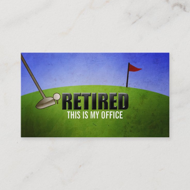Funny Retirement Business Cards | Zazzle