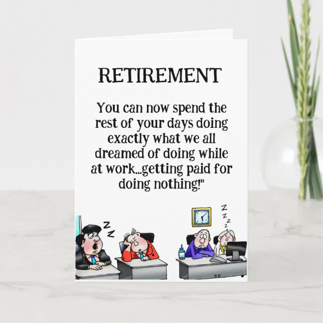 Funny Retirement Card | Zazzle