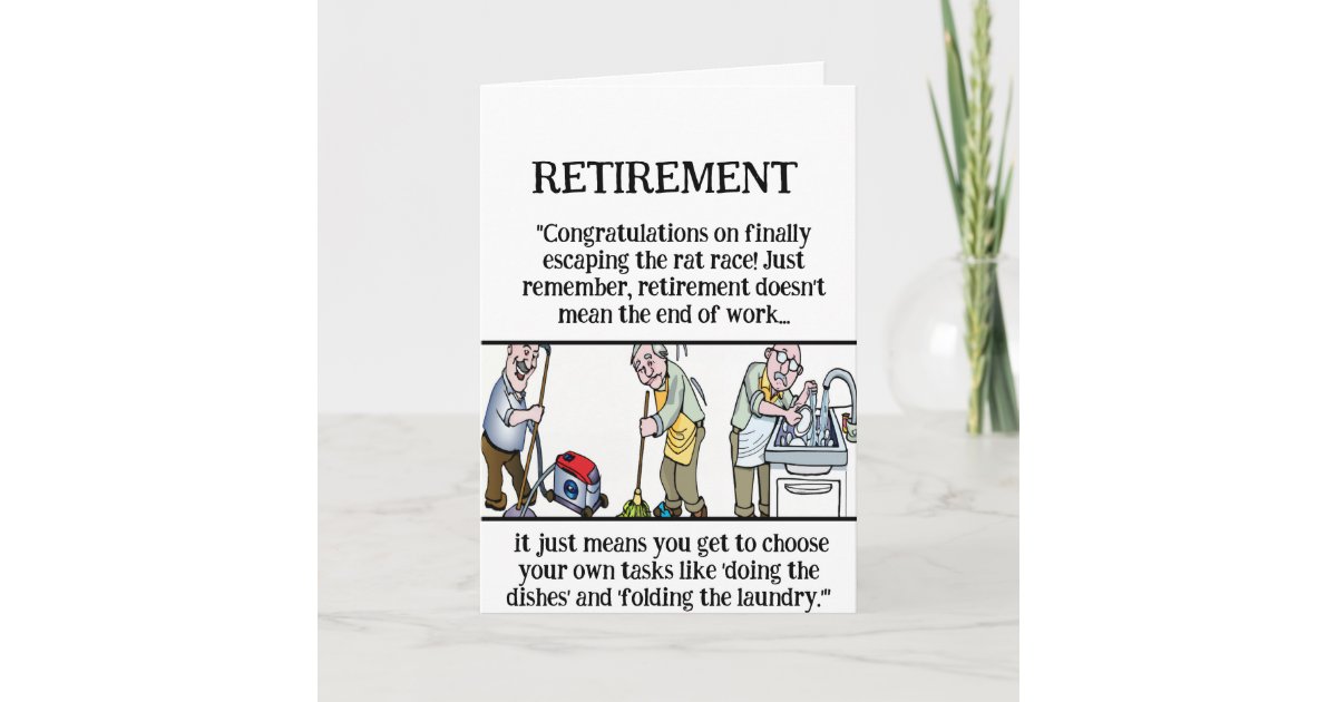 Funny Retirement for Card | Zazzle