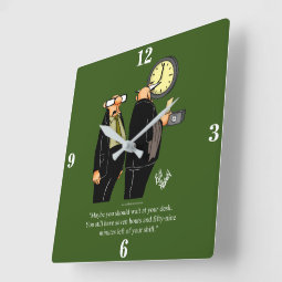 Funny Retirement Humor Wall Clock Gift | Zazzle