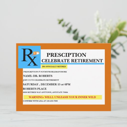 Funny Retirement Invitation | Any Celebration | Zazzle
