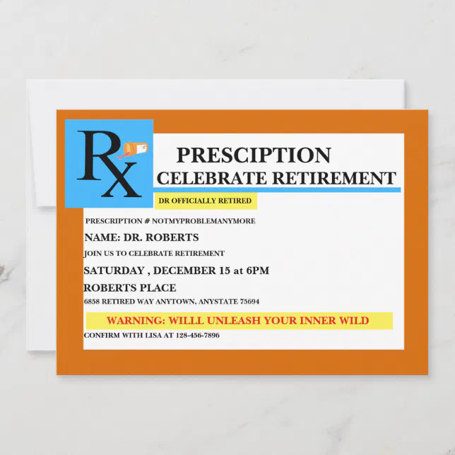 Funny Retirement Invitation | Any Celebration | Zazzle