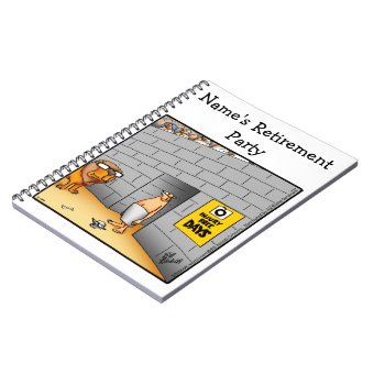 Funny Retirement Party Guest Book | Zazzle