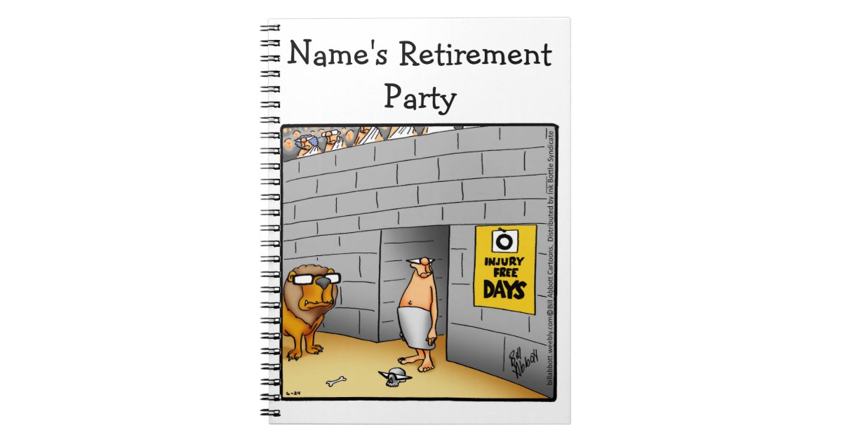 Funny Retirement Party Guest Book | Zazzle