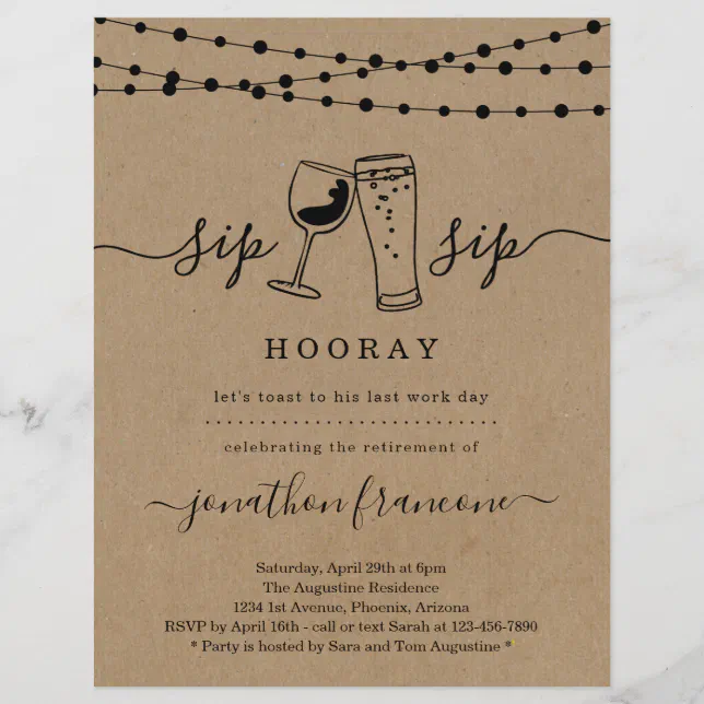 Funny Retirement Party Invitation Flyer | Zazzle