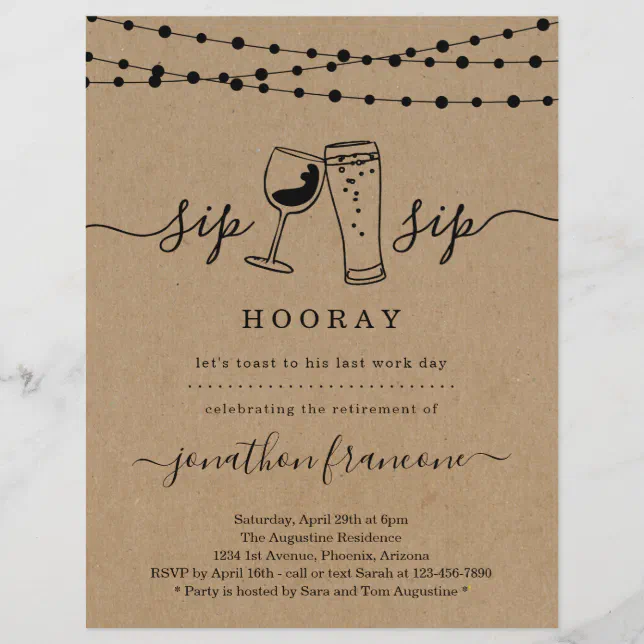 Funny Retirement Party Invitation Flyer | Zazzle