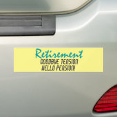 Funny Retirement Quote Bumper Sticker | Zazzle