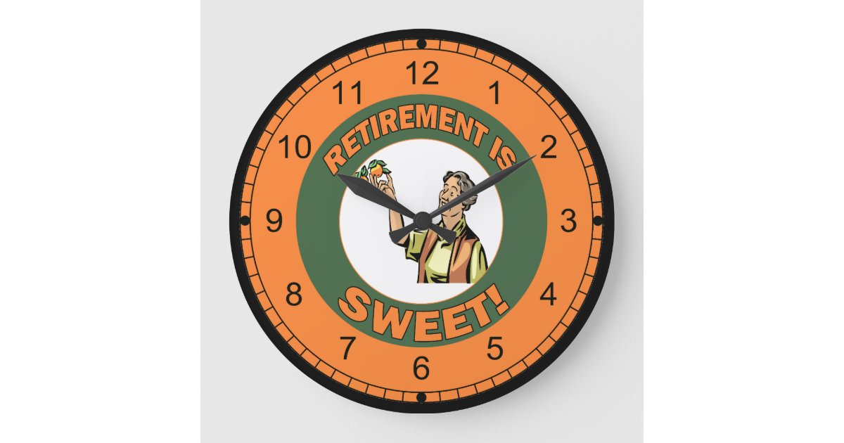 Funny Retirement Wall Clock | Zazzle