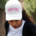 Funny Retro Dump Him Breakup Divorce White & Pink Trucker Hat | Zazzle